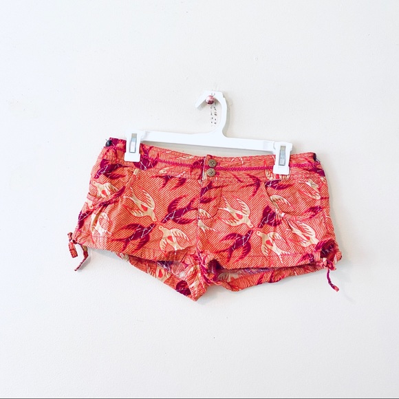 Free People | Shorts | Free People Shorts Bird Print Low Rise Cheeky ...